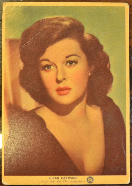 CARTE POSTALE ORIGINAL 20TH Century Fox Susan Hayward Le Neiges Del ...