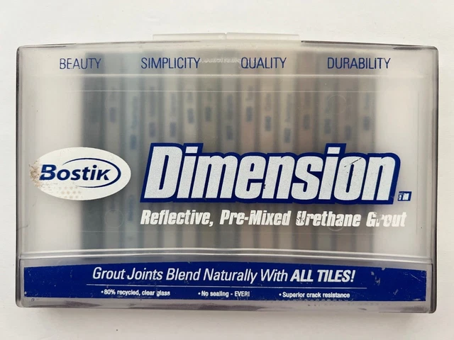 BOSTIK DIMENSION REFLECTIVE Pre-Mixed Urethane Grout Color Chart £20.96 ...