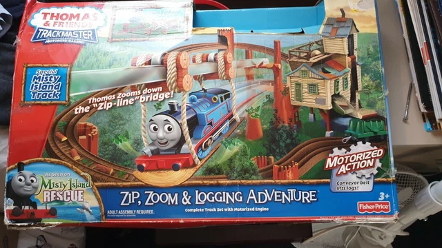THOMAS THE TANK Zip, Zoom And Logging Adventure Train Track £25.00 ...