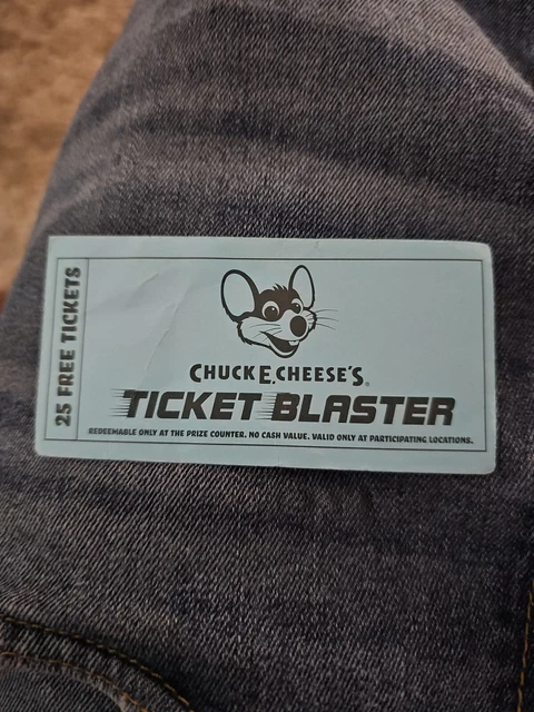 RARE: CHUCK E. Cheese's Ticket Blaster 25 Tickets Original Prize Redeem ...