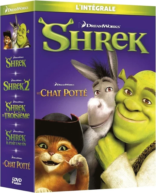COFFRET DVD - L'integrale Shrek + Le Chat Potte - Neuf Sous Blister ...