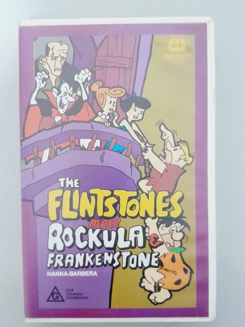 VHS TAPE - The Flintstones Meet Rockula And Frankenstone- Large Case ...