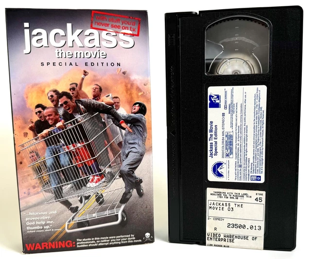 JACKASS : THE Movie Vhs - Tested & Works - 2003 - Free Shipping - Mtv £ ...
