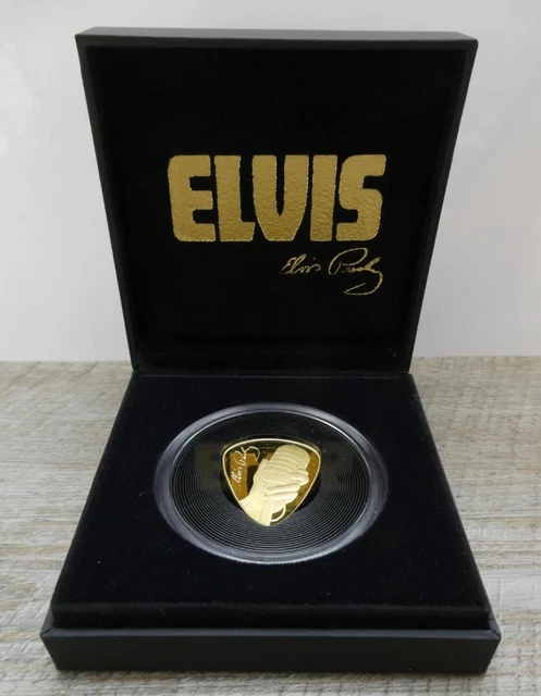 OFFICIAL ELVIS PRESLEY The King of Rock ‘n’ Roll 1/4oz 24ct Gold ...