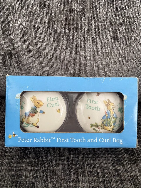 BABY BOY/GIRL BEATRIX Potter Peter Rabbit First Tooth & Curl Box New ...
