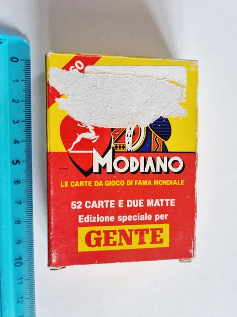 CARTE DA GIOCO Modiano Gente Poker Bridge Original Vintage Playing ...