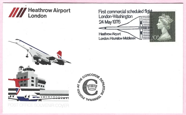 1969 CONCORDE COVER: 1976 Concorde First Commercial Flight London ...