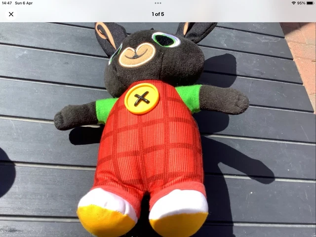 CBEEBIES TALKING BING Plush Bing Soft Toy Talking Working 2019 10” £7. ...