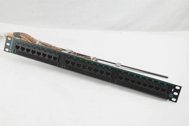 NOS ORTRONICS T568A Server 24-port Cat-5e Patch Panel OR-PHD5E8U24 EUR ...