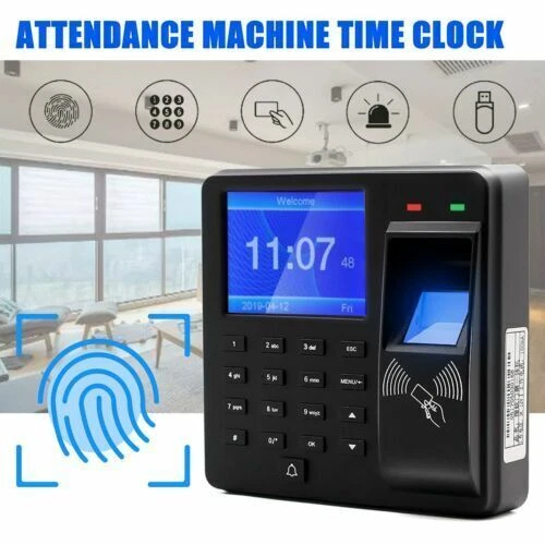 CHECK IN OUT machine Biometric Fingerprint Employee Attendance Office ...