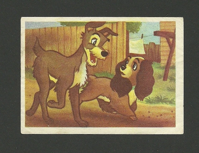 WALT DISNEY LADY and the Tramp Vintage Card From Belgium #84 $12.95 ...