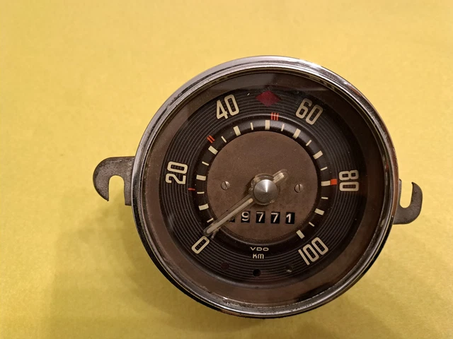 VW T1 BUS Doka Samba Bulli Tacho Speedometer Tachometer 11.58 100km/h ...