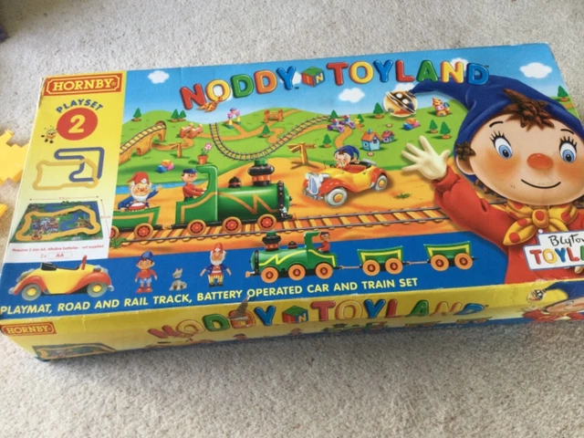 VINTAGE HORNBY NODDY in Toyland, playmat, road and rail train track set ...