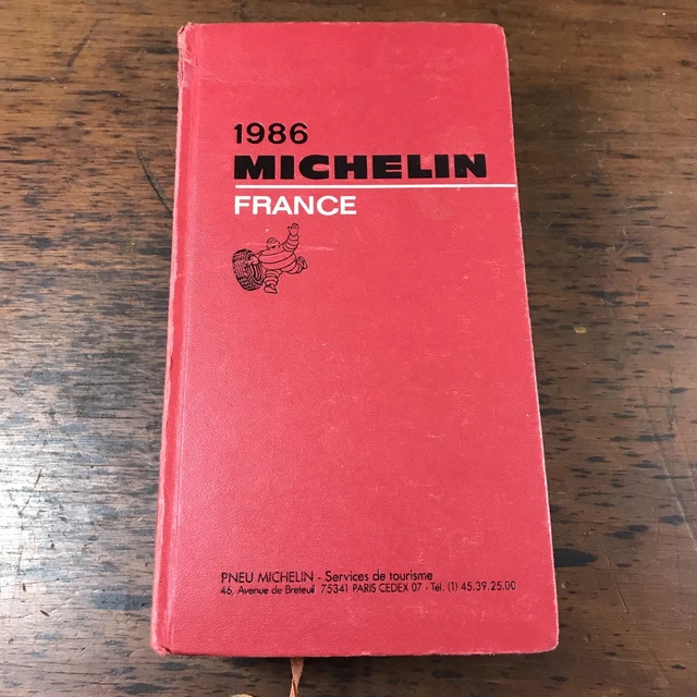 VINTAGE 1986 MICHELIN Tyers Guide To France Road Map Book Hard Back ...