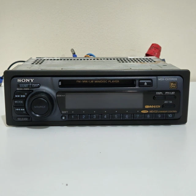 SONY MDX-C670RDS MINIDISC Car Stereo with Harness & Frame Mini Disc £99.00 - PicClick UK