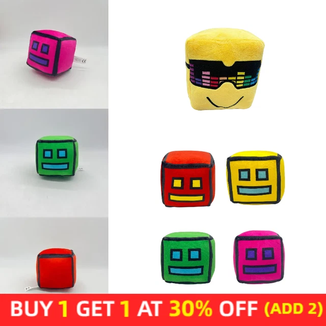 DISTINCTIVE GEOMETRY DASH Plush Doll Available In Yellow, Ple, Red,ple ...