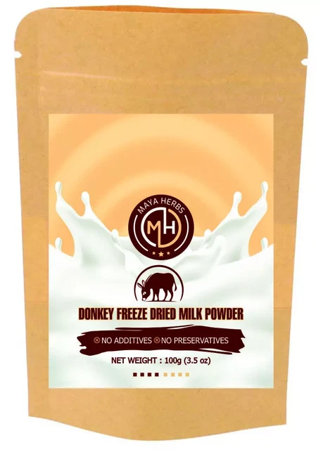 MAYA HERBS DONKEY Milk Powder | Freeze Dried | 100gm | 3.5 Oz $30.67 ...