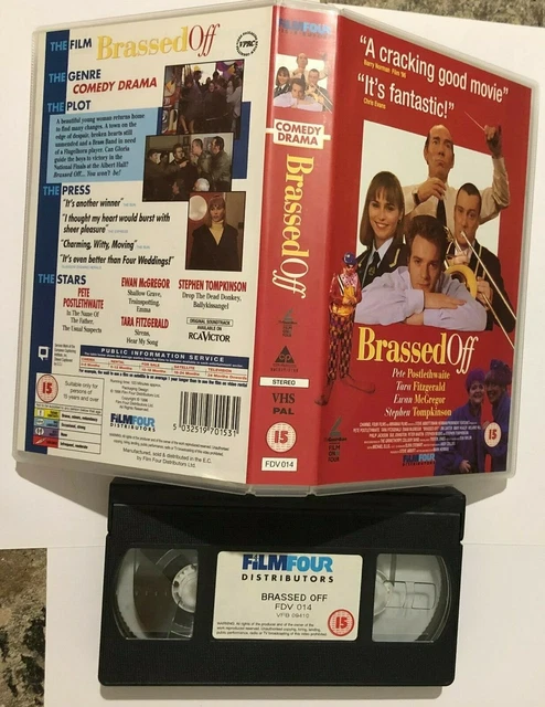 BRASSED OFF {1996} Original Ex-Rental Big Box Vhs With Reversible ...