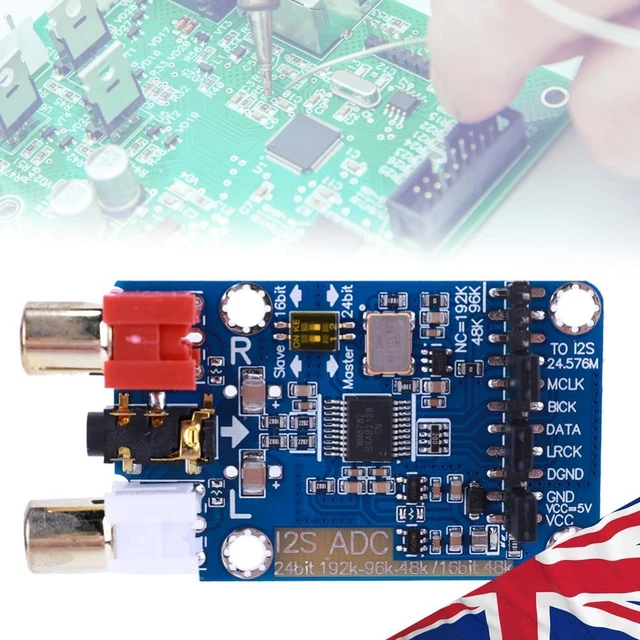 I2S ADC AUDIO I2S Capture Card Module WM8782S Lossless Digital Audio ...
