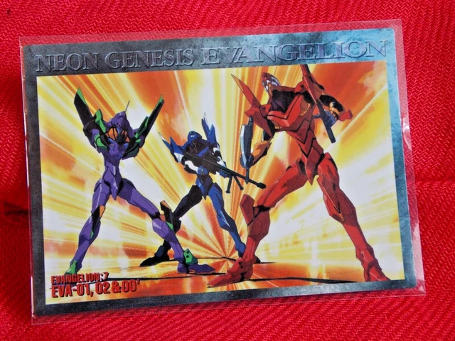 VINTAGE 1998 EVANGELION Eva-01,02&00' Trading Card Ev7 Bandai Uk 🚚 ...
