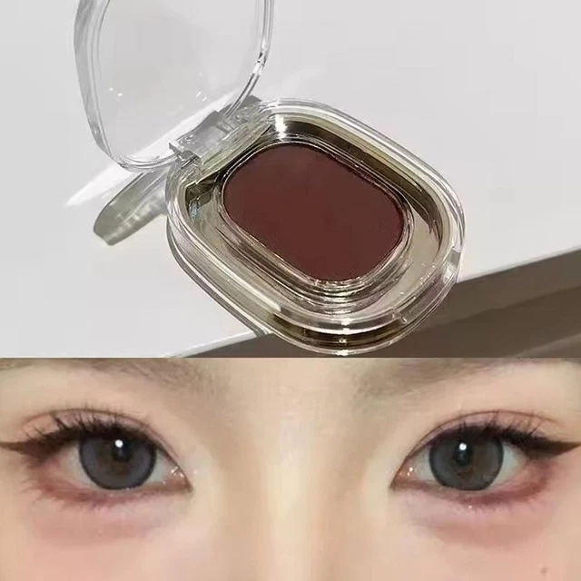 REDDISH BROWN SINGLE Eyeshadow Palette Eyeshadow Lying Silkworm Makeup ...