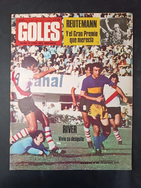 RIVISTA GOLES FOOTBALL Argentino (1974) n 1316 - Morete e Reutemann EUR ...
