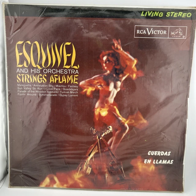 ESQUIVEL AND HIS Orchestra Strings Aflame Corde En Flame In Flame In Ottica LP Exotica LPS41 EUR ...