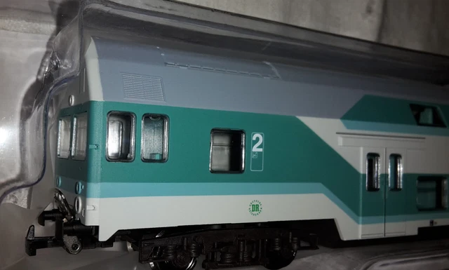 PIKO 53116 / 53119 / 53109 SET mit 3 Doppelstockwagen DR, Ep. IV EUR 162,00 - PicClick DE