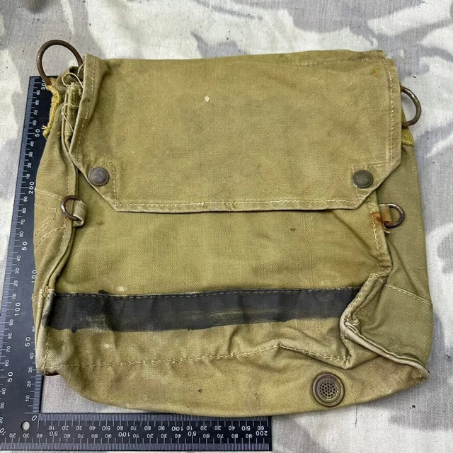 ORIGINAL WW2 BRITISH Army Soldiers Gas Mask Bag £12.00 - PicClick UK
