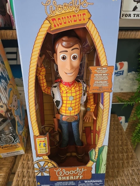 DISNEY STORE TOY Story Woody Interactive Talking Pull-String Figure 38. ...