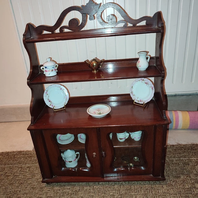 ANCIEN GRAND VAISSELIER de Poupée en Acajou De Marque Staubert EUR 25,00 - PicClick FR