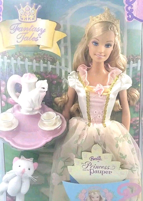 BARBIE TEA PARTY As The Princess &Pauper Doll Fantasy Tales 2004 Mattel ...