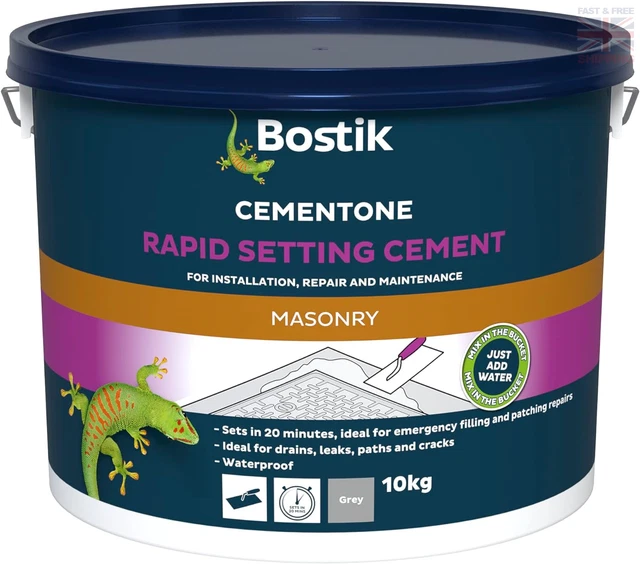 FAST-SET CEMENTO CEMENTO | Interno/Esterno, Impermeabile - 10kg EUR 24 ...