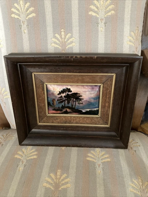 TABLEAU ÉMAUX SUR cuivre de limoges signé Duban Christel EUR 60,00 ...