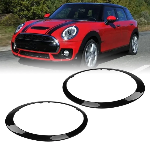 NEW FOR MINI Cooper S JCW F54 Clubman Headlight Covers 2014-2019 Black ...