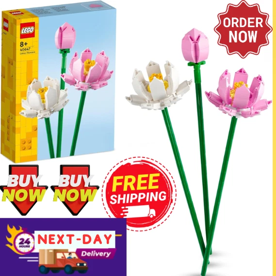 LEGO ICONS LOTUS Flowers Set 40647 NEW 2024 £16.69 - PicClick UK