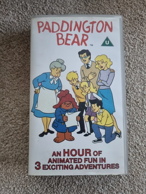 PADDINGTON BEAR - An hour of Animated Fun in 3 Exciting Adventures VHS ...