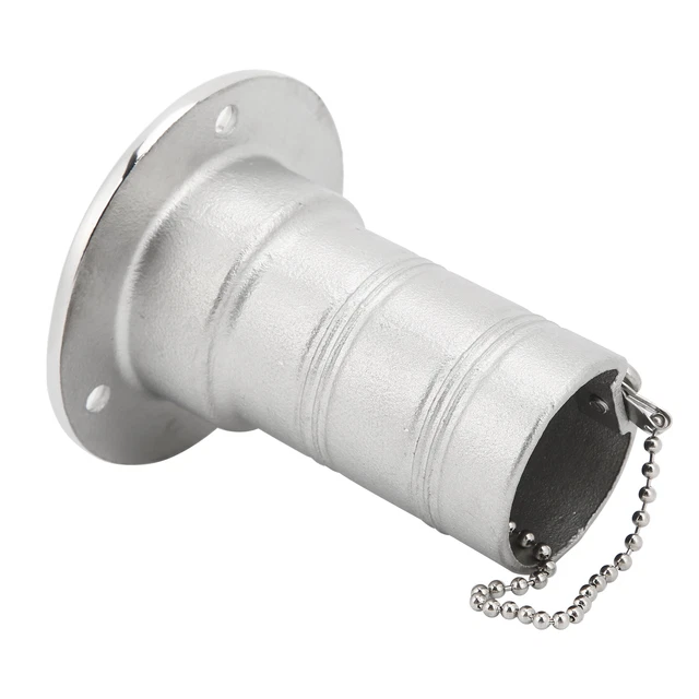 STAINLESS STEEL DECK Funnel Water Oil Inlet Fill Filler Port Boat Gas ...