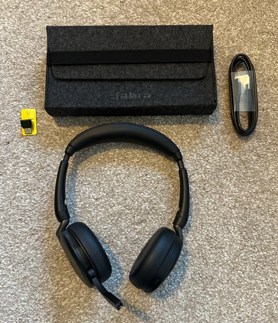 JABRA EVOLVE2 65 Flex Wireless Stereo Headset with Bluetooth & Dongle ...