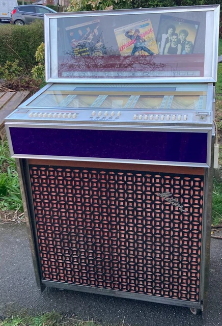 EARLY 1960S VINYL JUKEBOX JUPITER METEOR 100 45s NEEDS REPAIR SHEFFIELD ...