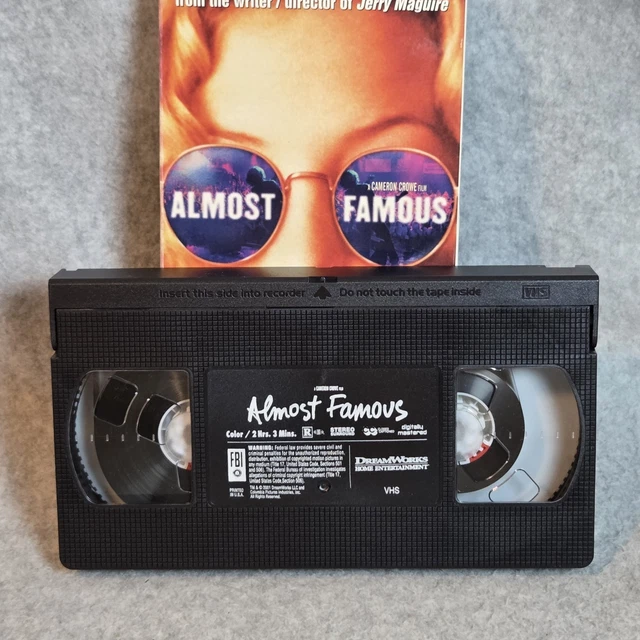 ALMOST FAMOUS 2001 VHS Billy Crudup Kate Hudson Philip Seymour Hoffman ...