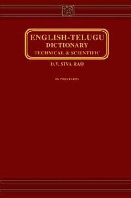 ENGLISH-TELUGU TECHNICAL AND Scientific Dictionary: Script by D. Siva Rao Hardco EUR 40,94 ...