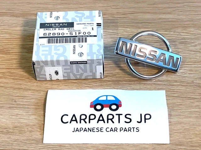 NISSAN GENUINE 240SX 180SX Silvia S13 Front Emblem Badge Chrome OEM JDM ...
