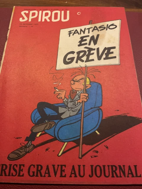 TIM UND STRUPPI Spirou 1019 1957 copertina Franquin Buck Danny Lucky ...