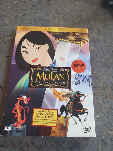 MULAN WALT DISNEY DVD 2-Disc Set Special Edition Sealed Brand New Rare ...