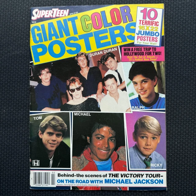 SUPER TEEN GIANT COLOR POSTERS Magazine 1984 Duran, Michael Jackson ...