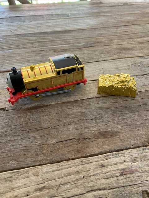 THOMAS & FRIENDS Trackmaster Motorized Thomas Train Shiny Chrome Gold ...
