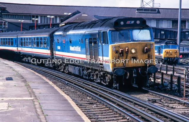 ORIGINAL RAILWAY SLIDE: Class 50 Diesel 50044 at Clapham Jcn 1990 D ...
