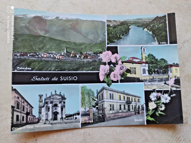 CARTOLINA SALUTI DA Suisio Bergamo Vedutine Viaggiata 1962 Con ...