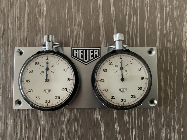 HEUER STOPWATCH PANEL Heuer Chronometers Dashboard Rally Timer 63 £375. ...